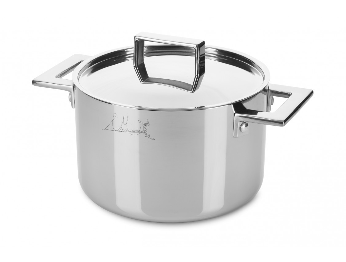 Deep pot CM 24 Attiva with lid | Mepra-store.nl
