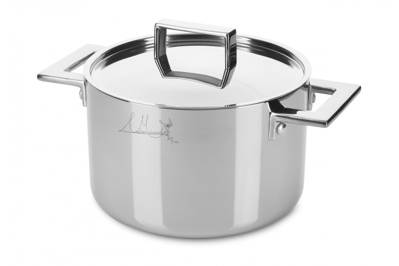 Deep Pot Cm 22 Attiva with lid | Mepra-store.nl